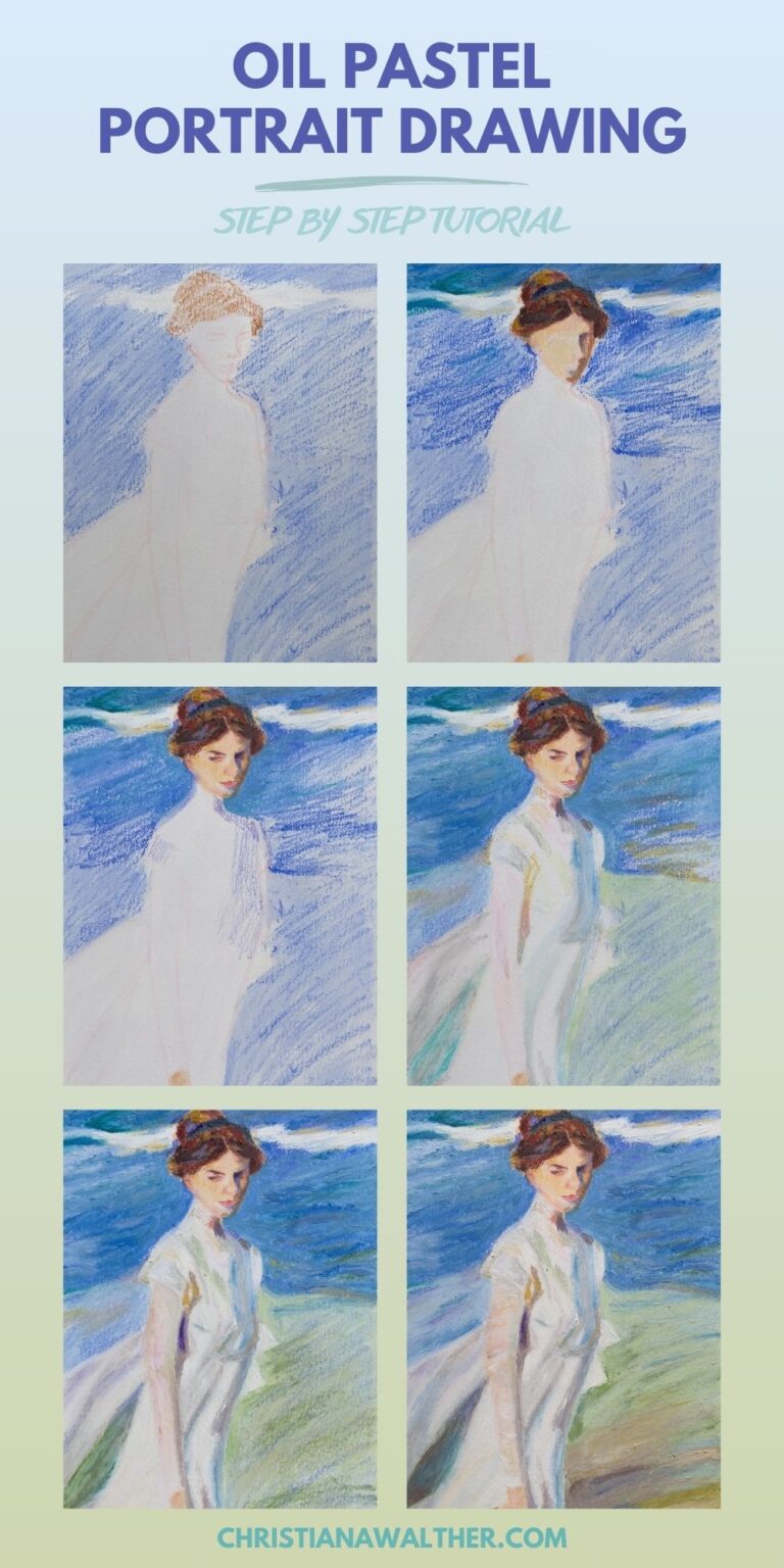 Oil Pastel Drawing For Beginners - Sorolla Master Study