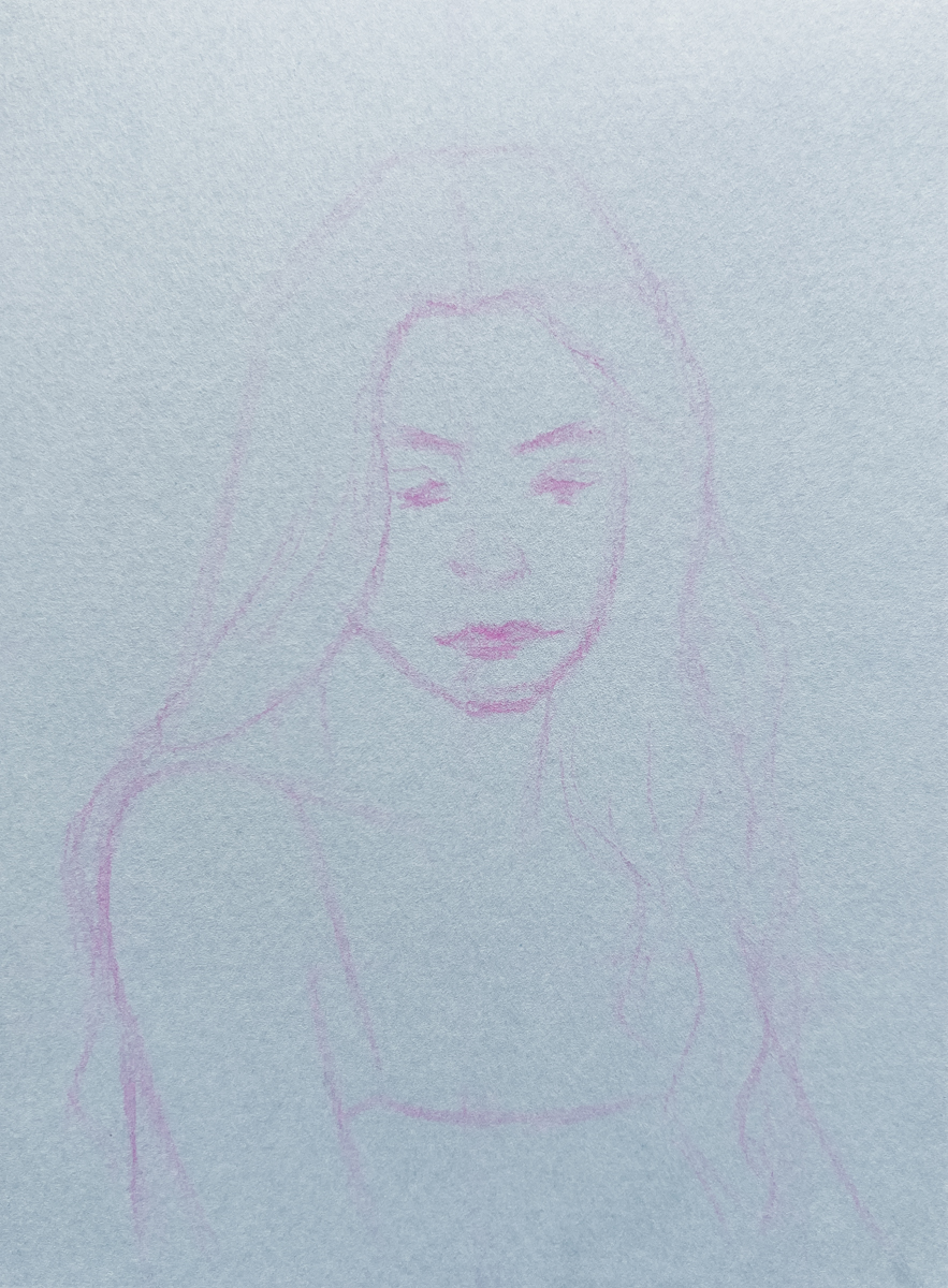 Soft Pastel Portrait Drawing Step By Step