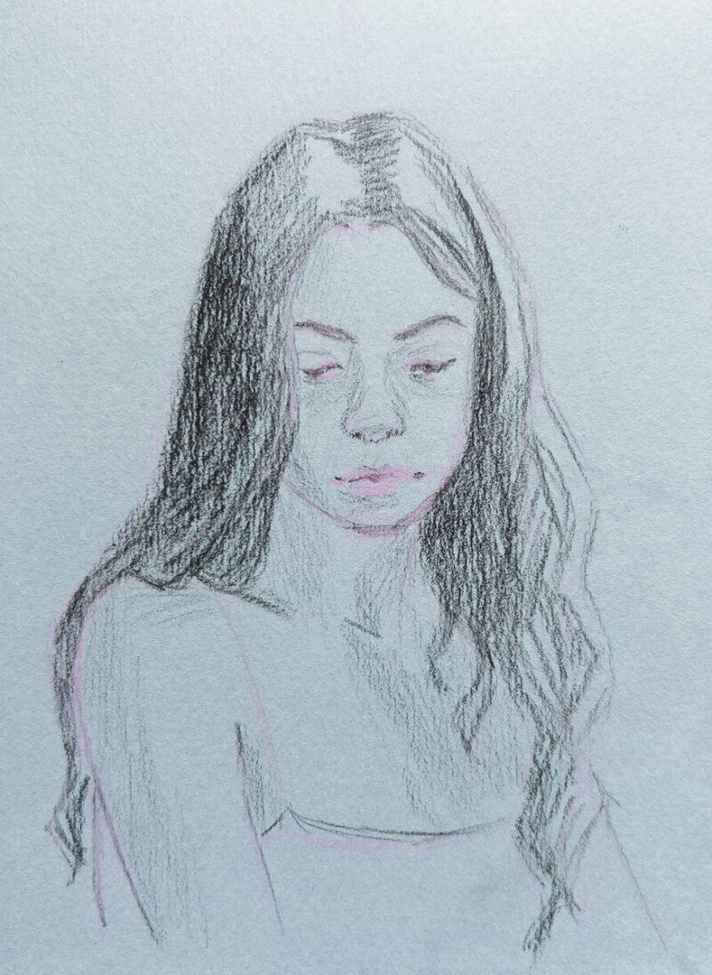 Soft Pastel Portrait Drawing Step By Step