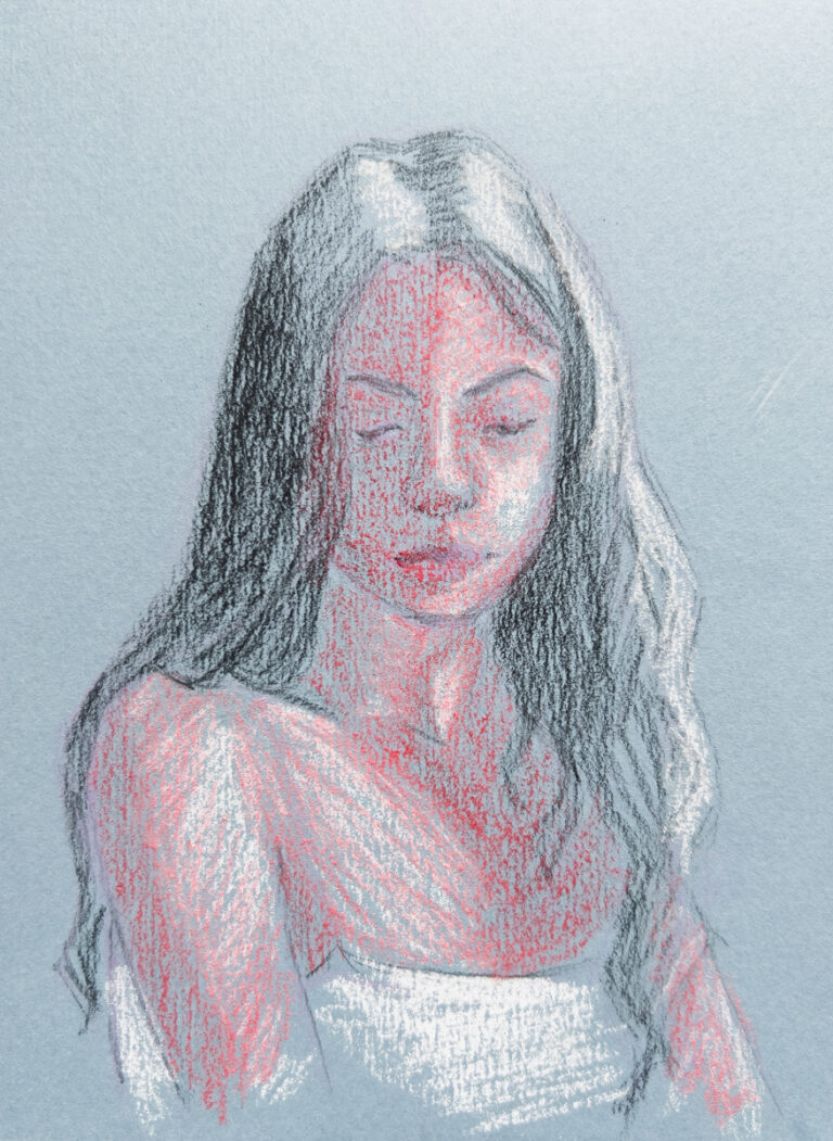 Soft Pastel Portrait Drawing Step By Step